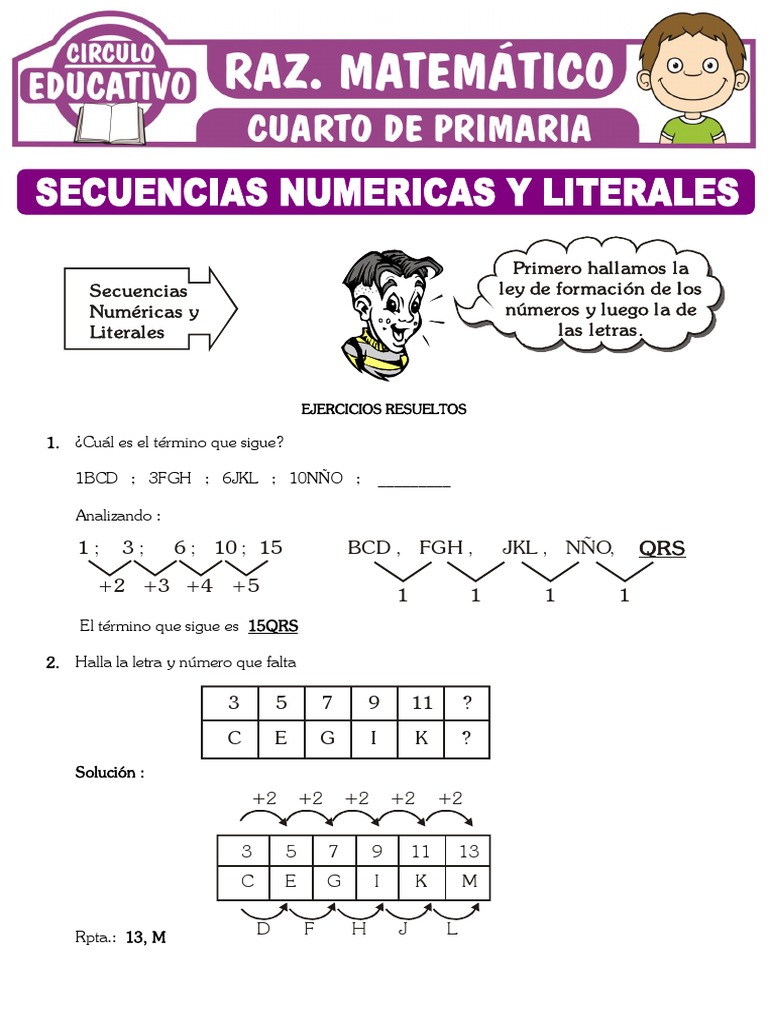 Ejercicios-de-Secuencias-Numericas-y-Literales-para-Cuarto-de-Primaria ...