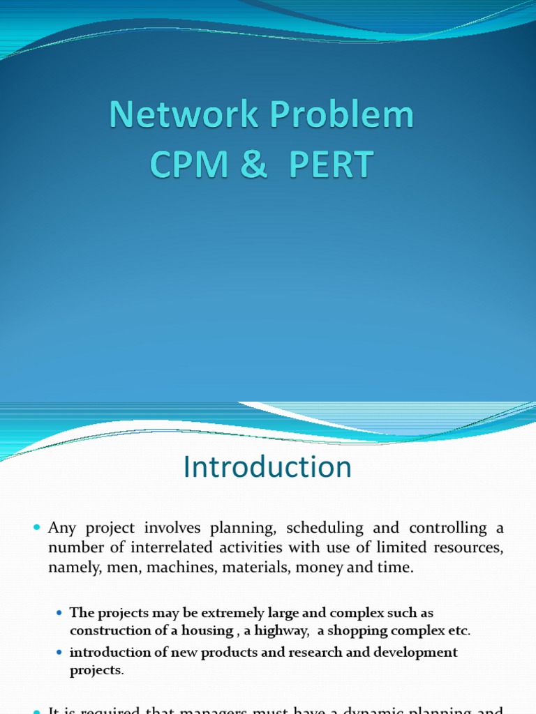 Chapter 10 PERT-CPM PDF | PDF | Applied Mathematics