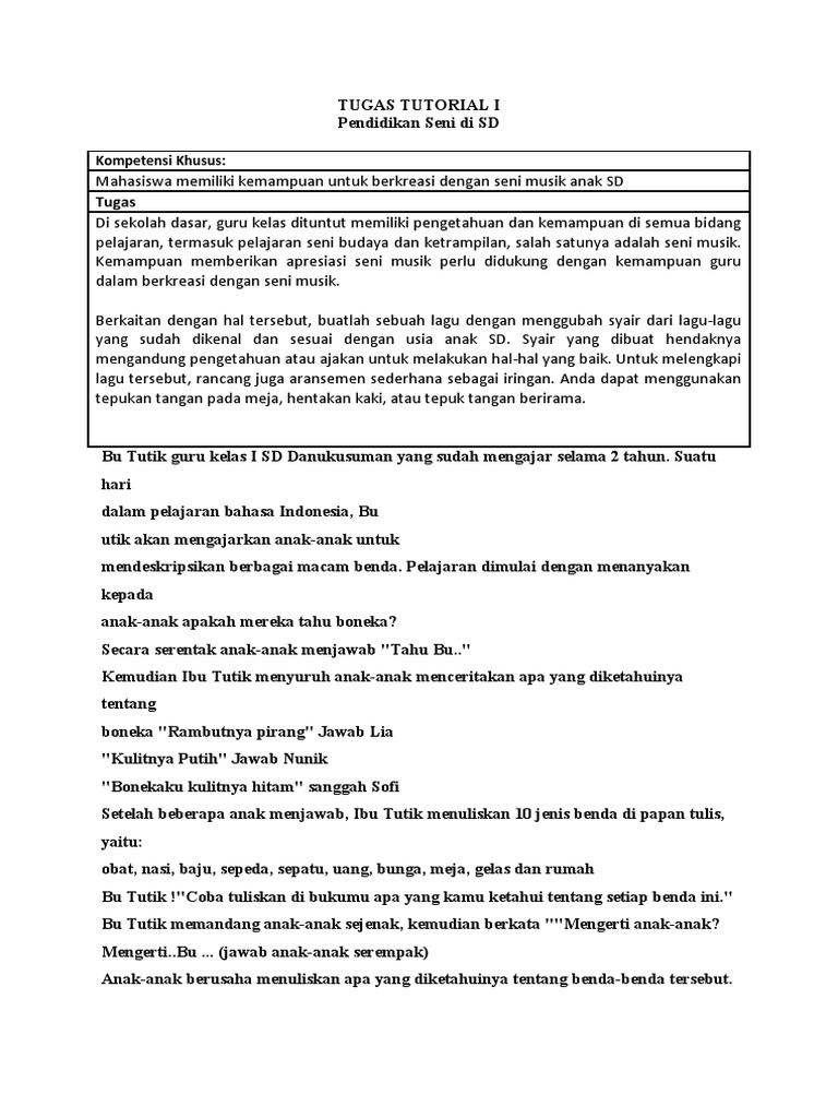 Tugas Tutorial I | PDF