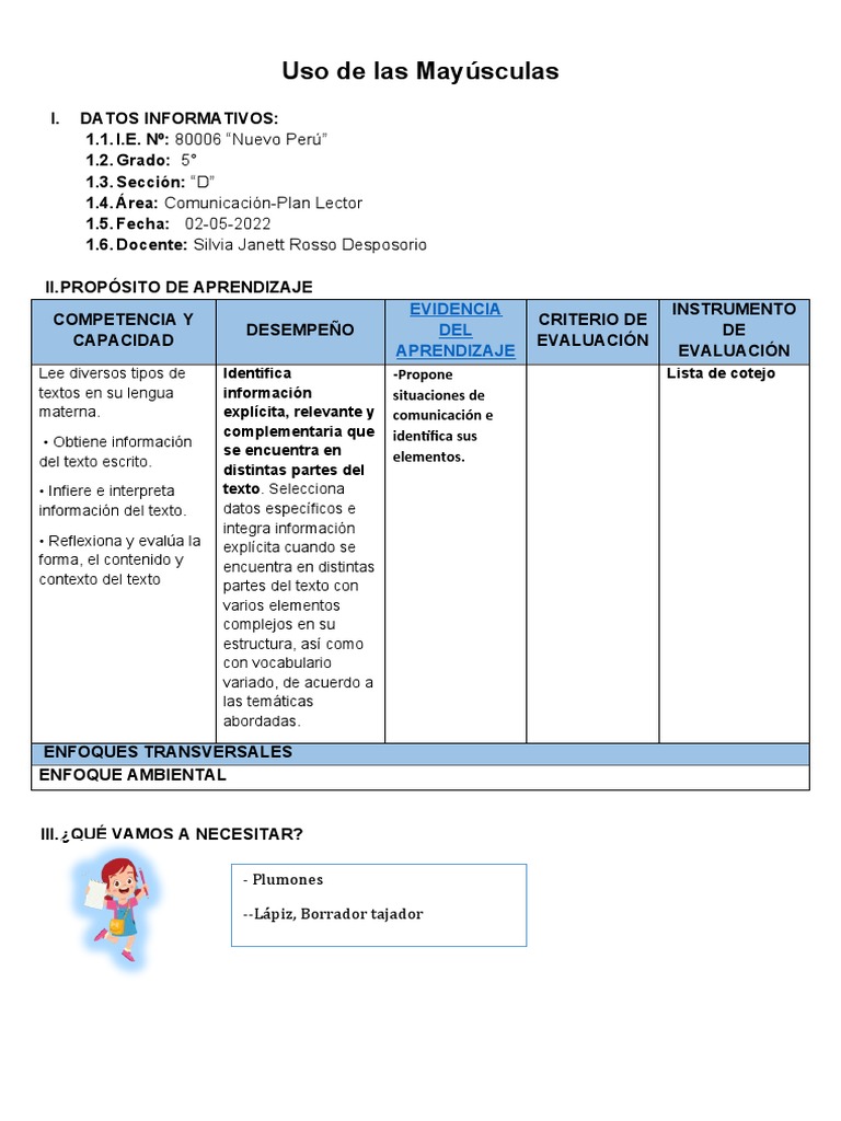 MARTES 02-COM-Uso de Las Mayúsculassss | PDF