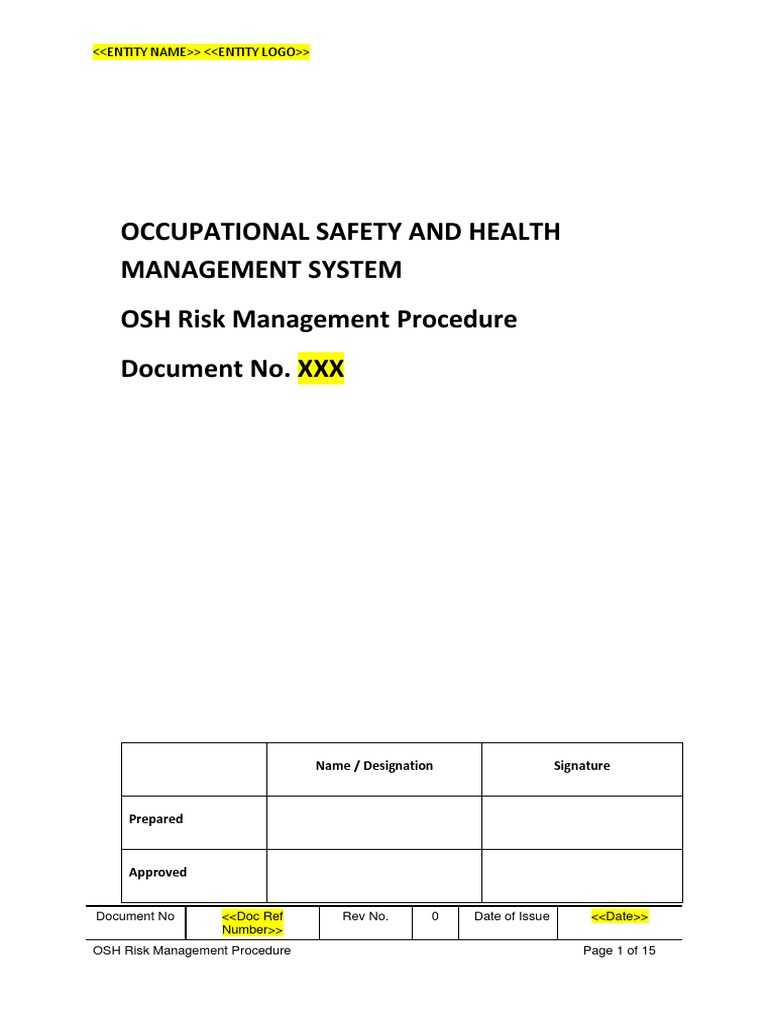 Occupational Safety and Health | PDF