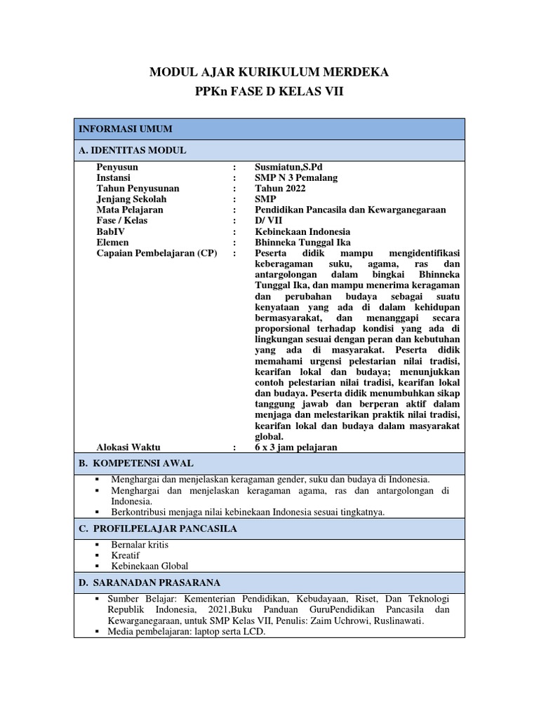 RPP Kurmer Hasil Download PDF | PDF