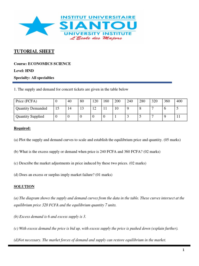 Tutorial Sheet Economics - 033433 | PDF | Gross Domestic Product ...