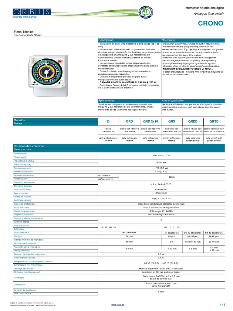 Temporizador FT - CRONO PDF | PDF