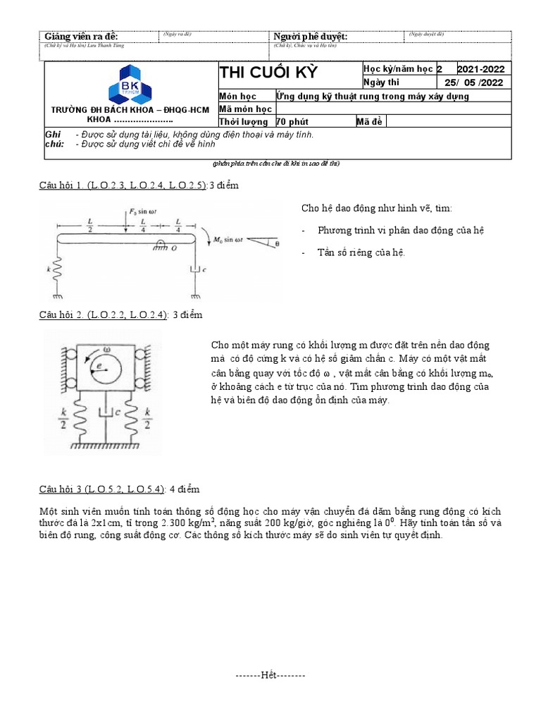 De HK2 2021_2022 ngày 25-5-2022 | PDF