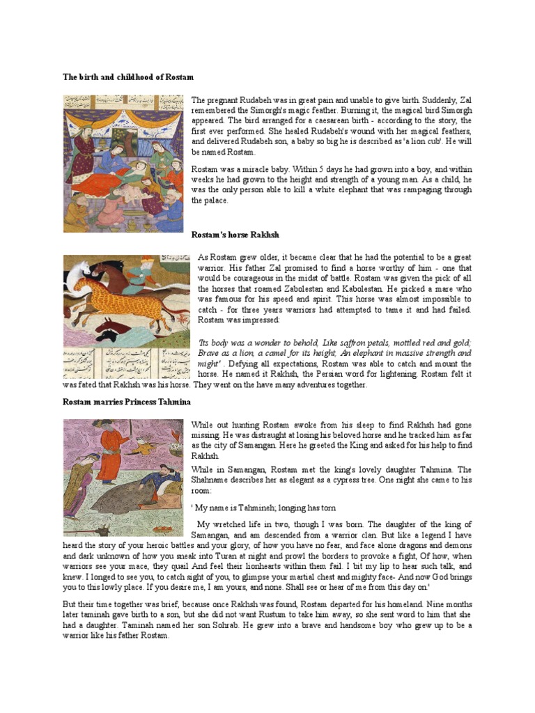 Rustam-and-sohrab-tragic-story | PDF