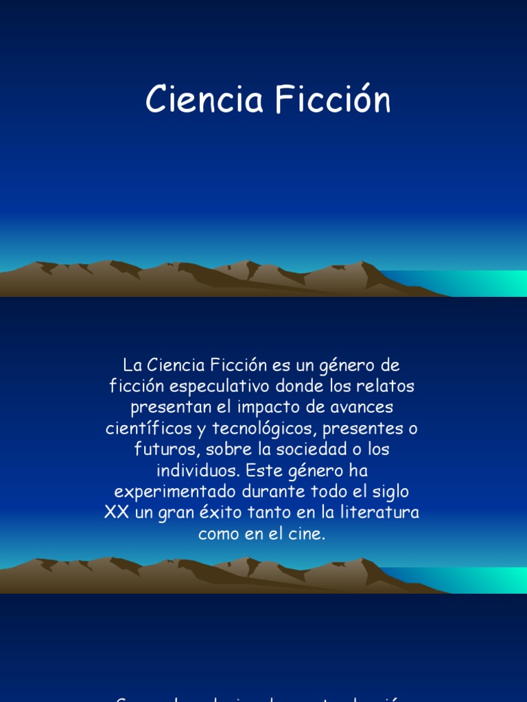 Ciencia Ficción 1 | PDF | Ciencia ficción
