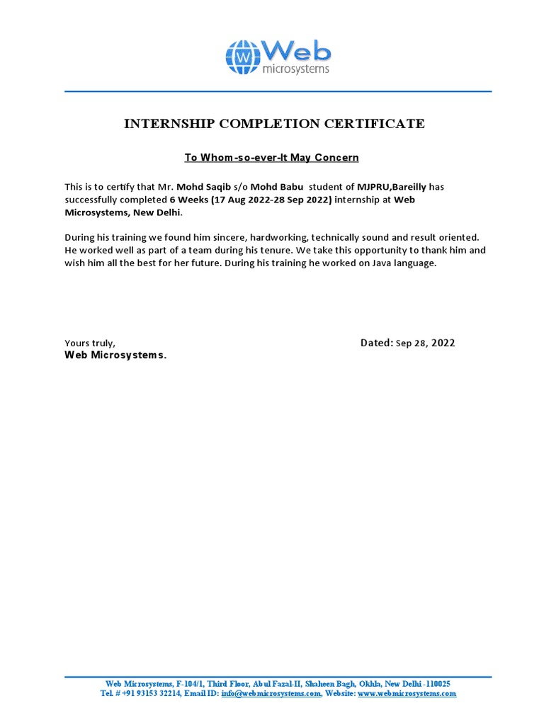 6 Week Sample-Training Letter | PDF