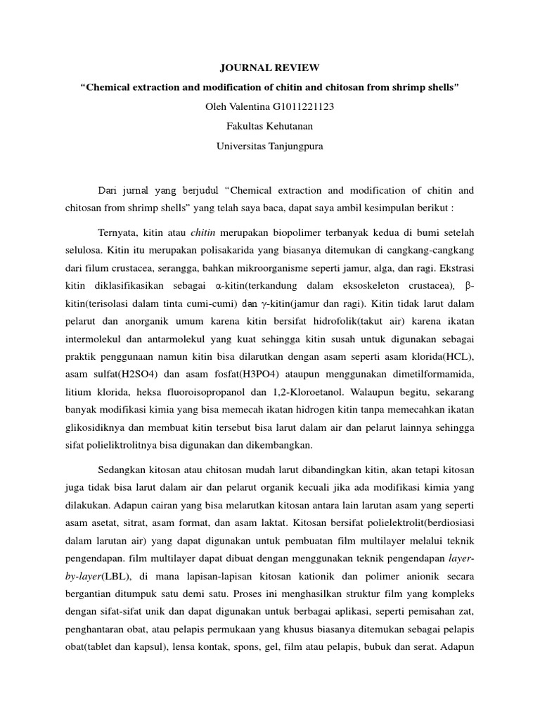 Kitosan Dan Kitin | PDF