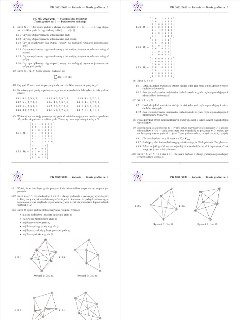 Zadania 4 2 A4 Teoria Garfow cz1 PDF | PDF