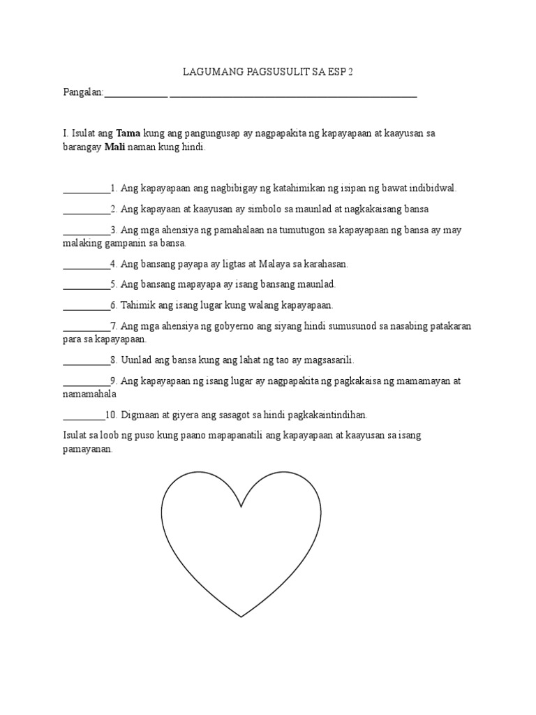 Summative Esp Week 7 | PDF
