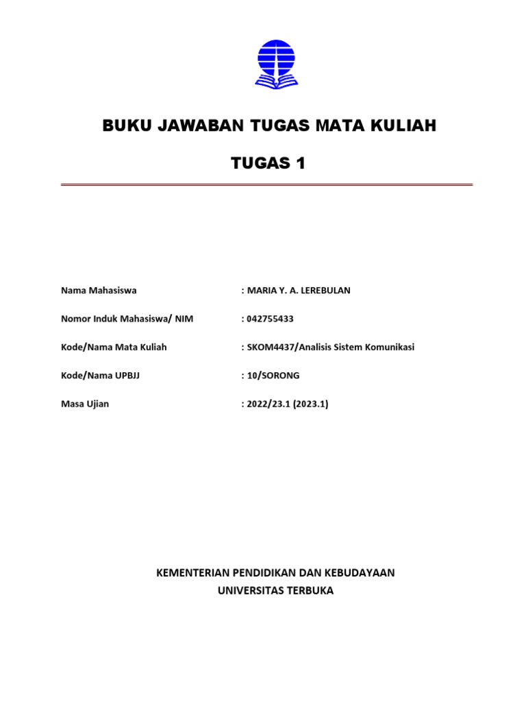 BJT - Umum - tmk1 SKOM 4437 Analisis Sistem Informasi | PDF