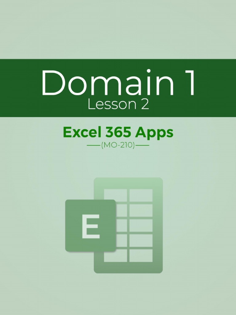 Excel 365 Apps (MO-210) D1 L2 Projects | PDF | Microsoft Excel | Worksheet