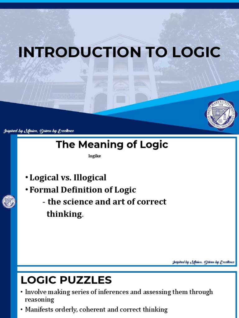 Philo 1 - Introduction To Logic | PDF | Argument | Logic