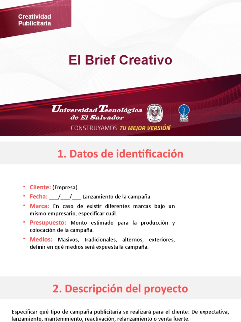Guía de Brief Creativo Publicitario | PDF | Publicidad | Marca