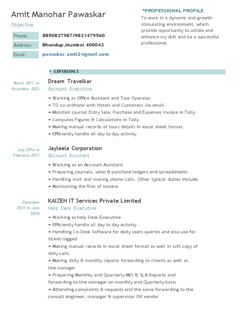 Amit Resume S4-HANA | PDF | Microsoft Excel | Information Technology Management