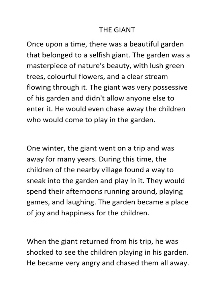 The Giant | PDF | Laughter