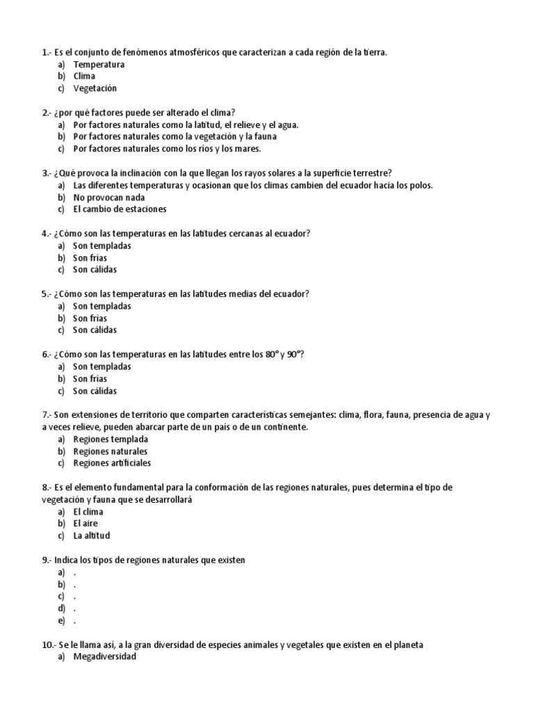 Geografia 2do Parcial | PDF | Clima | Tierra