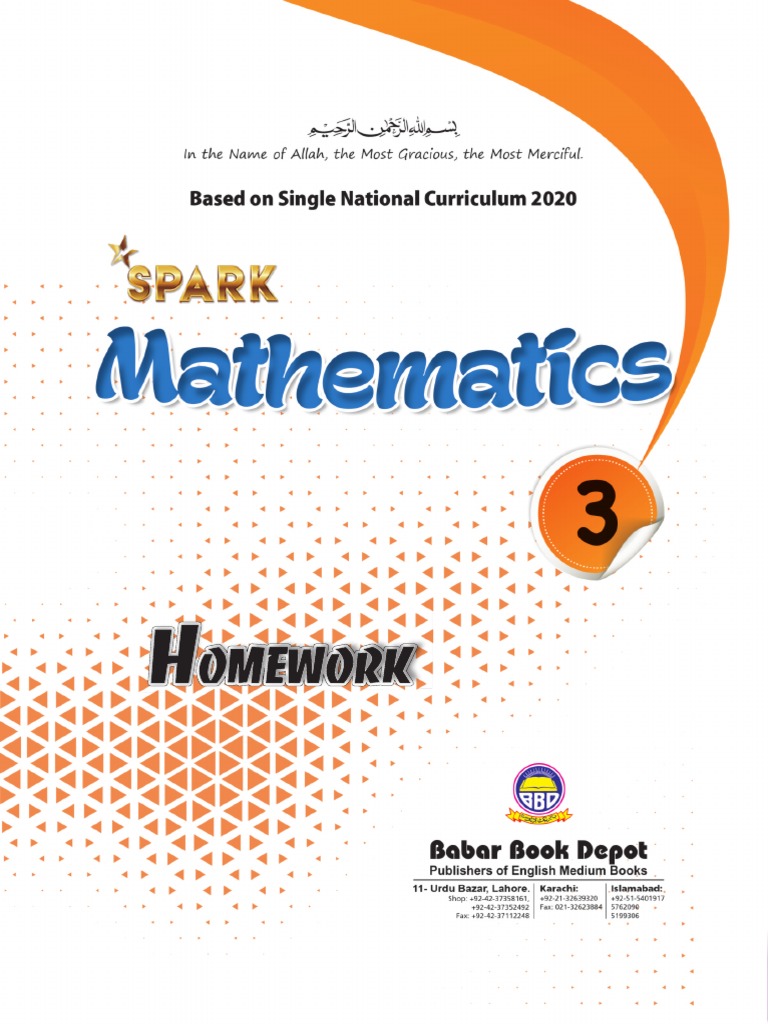 Class 3 Spark Mathematics Exercises | PDF | Mathematics