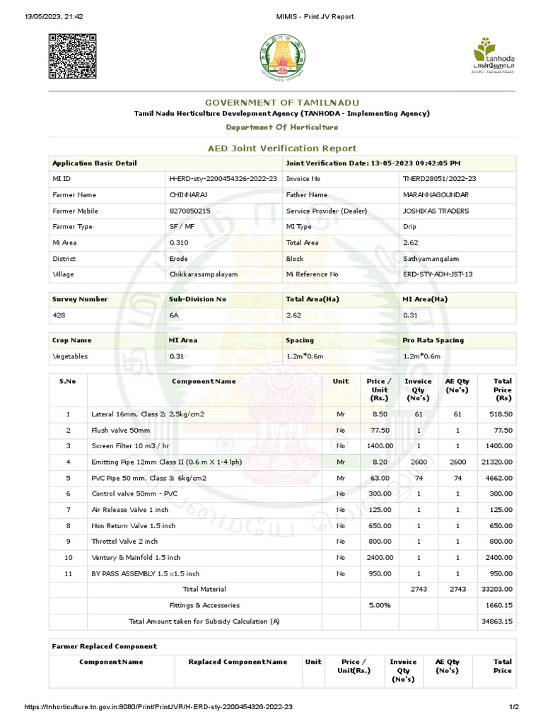 MIMIS - Print JV Report PDF | PDF | Mechanical Engineering
