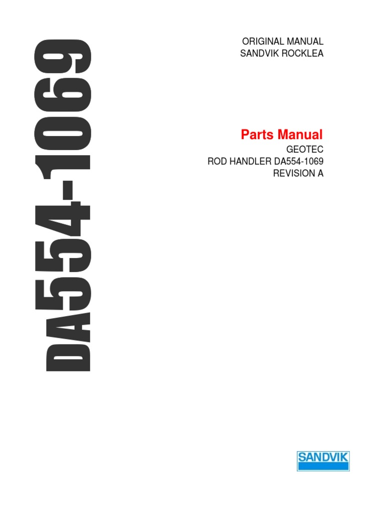 DA554-1069 Parts Manual PDF | PDF
