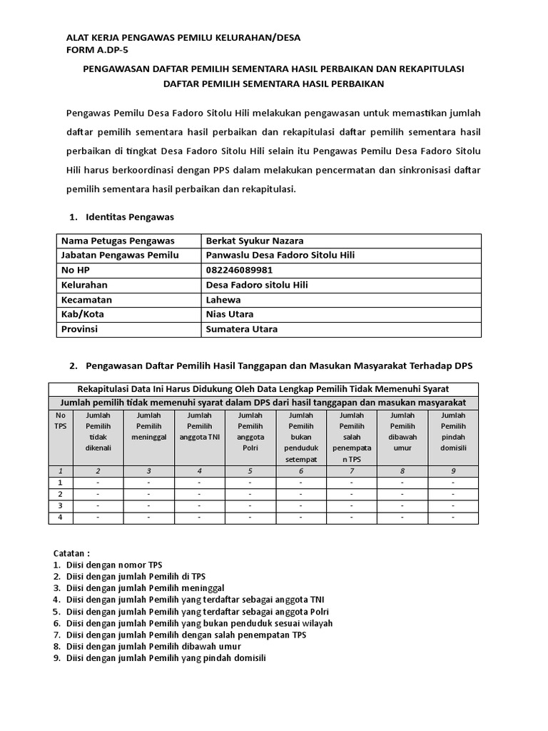 PKD - Pengawasan DPSHP | PDF