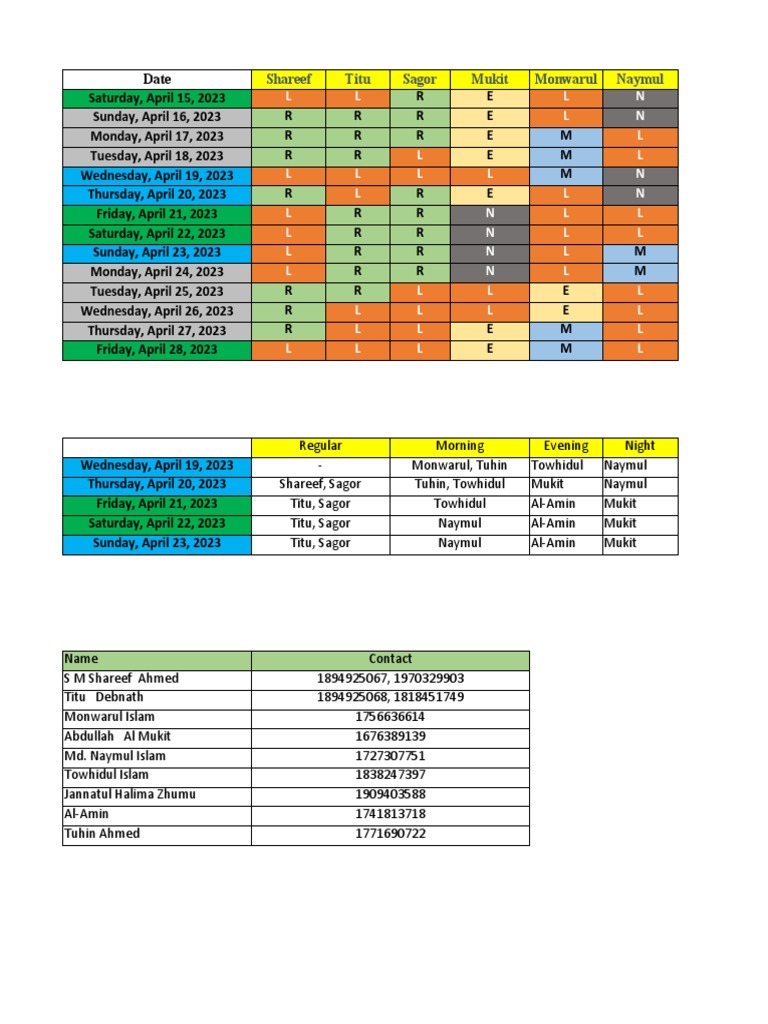 CSD Duty Schedule On Eid-Ul-Fitr 2023 | PDF