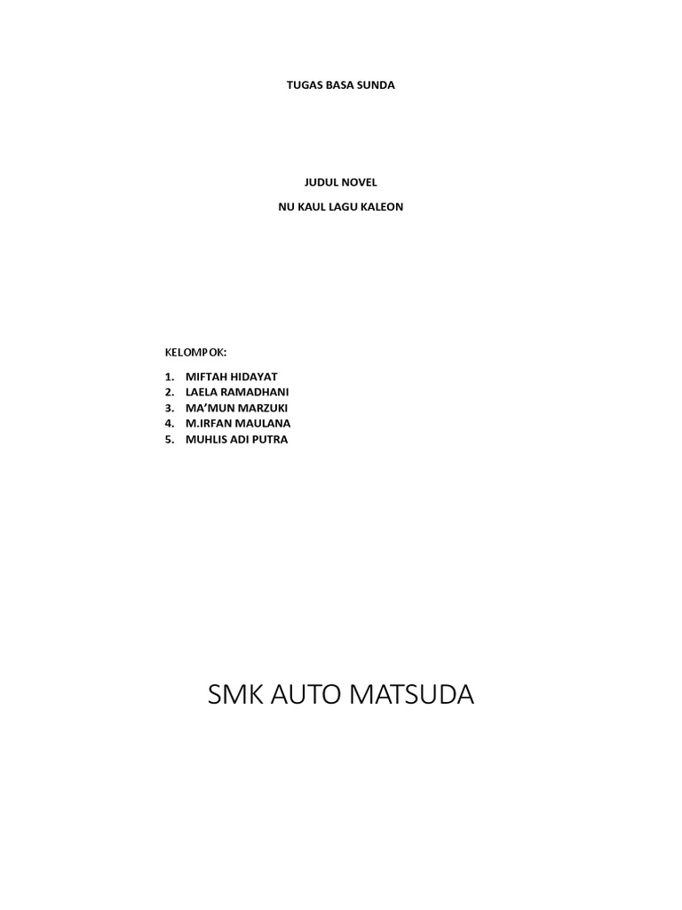 Tugas Basa Sunda | PDF