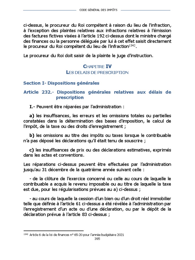 Annexe-2-2 Prescription Fiscale | PDF