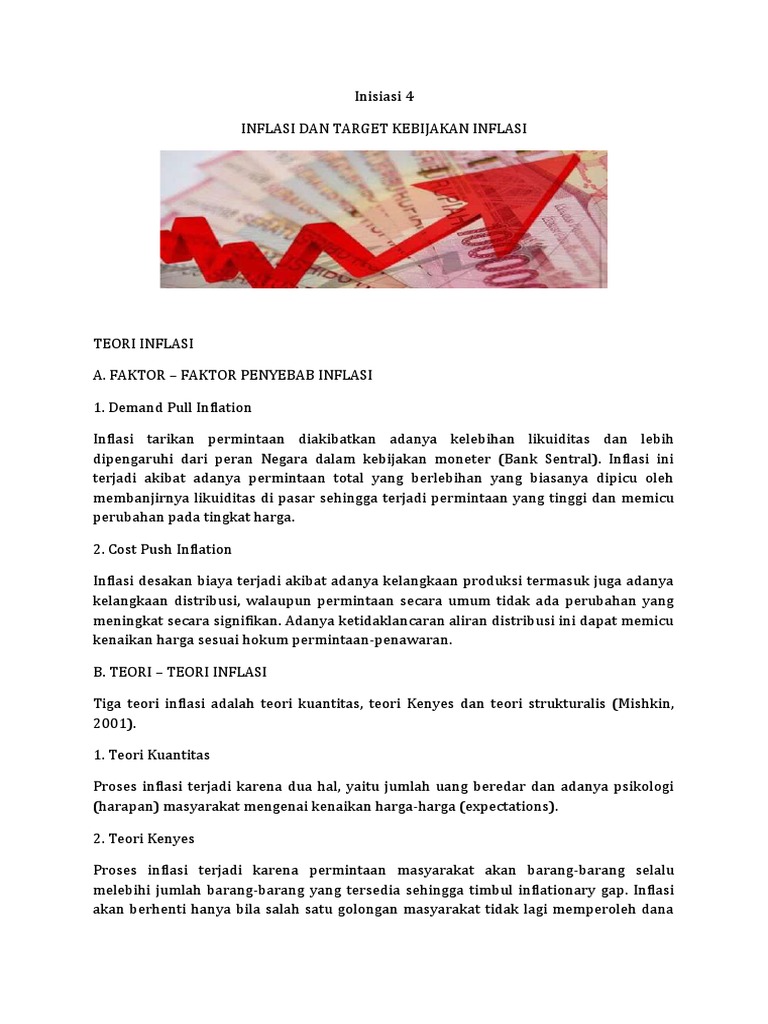 Faktor Penyebab dan Kebijakan Inflasi | PDF