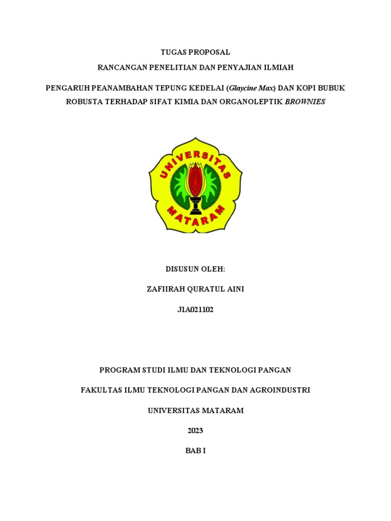 Tugas Proposal | PDF