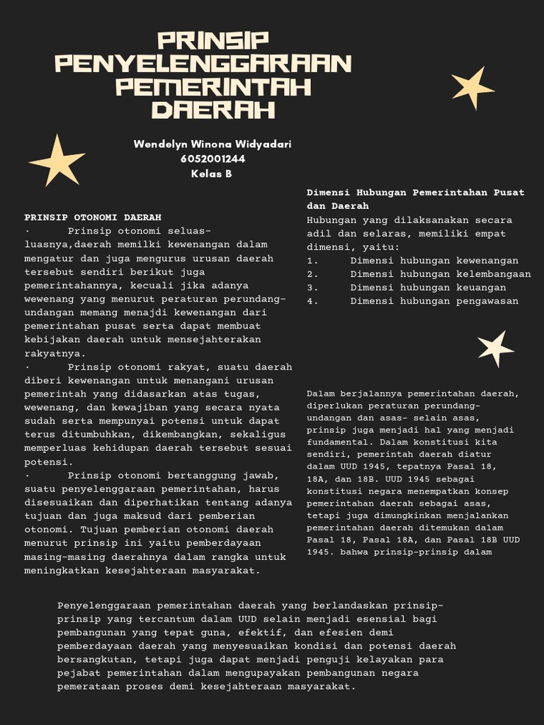 Mind Map Hukum Pemerintahan Daerah | PDF