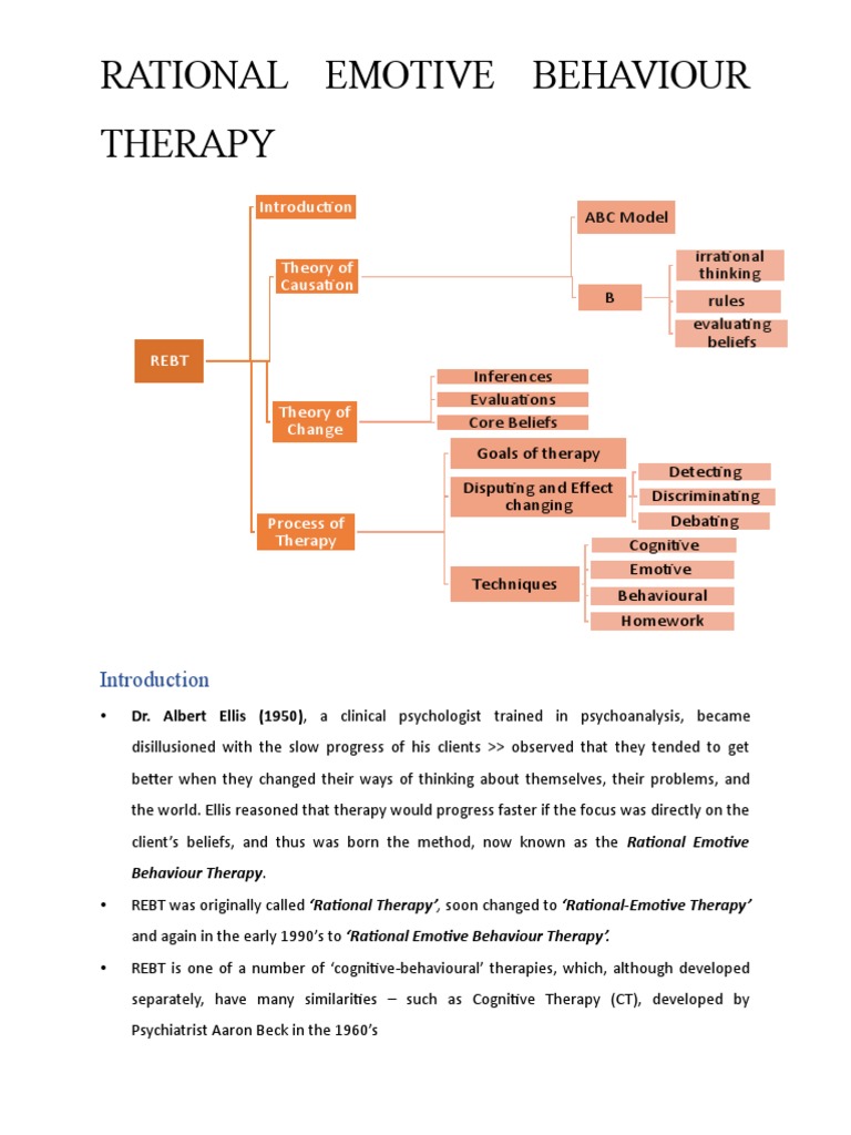 REBT Notes | PDF | Rational Emotive Behavior Therapy | Psychotherapy