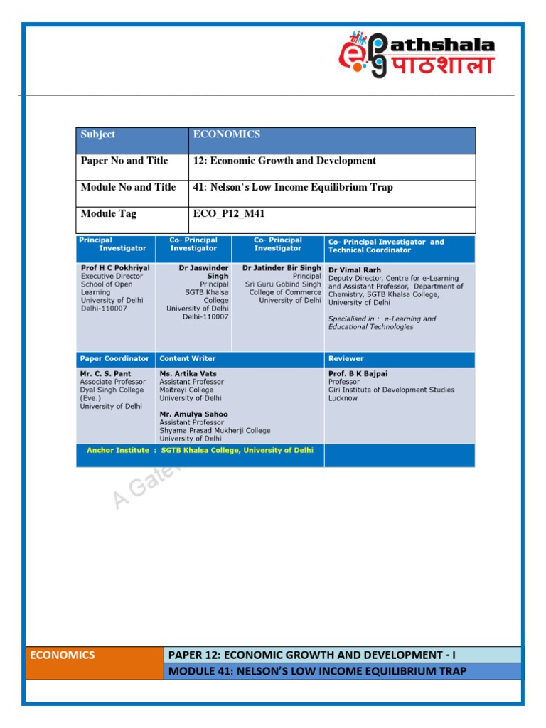 Low Level Equilibrium Trap NELSON PDF | PDF