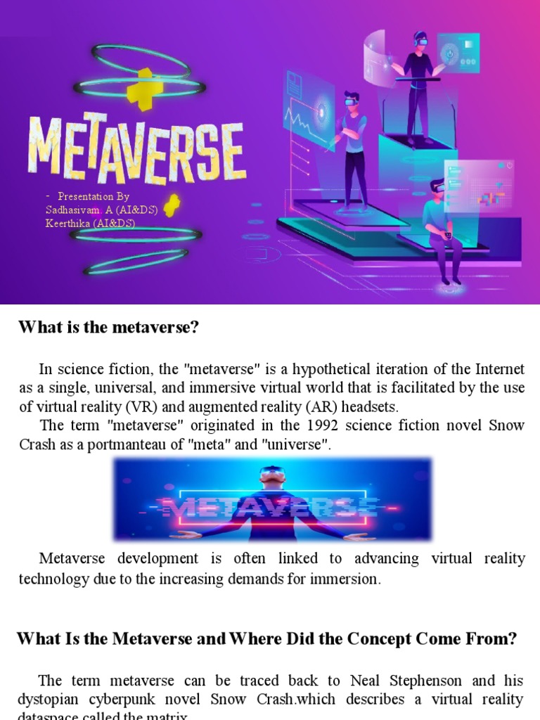 Metaverse | PDF | Virtual Reality | Computing