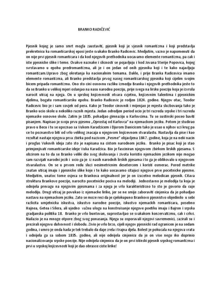 Tuga I Opomena Kad Mlidijah Umreti | PDF