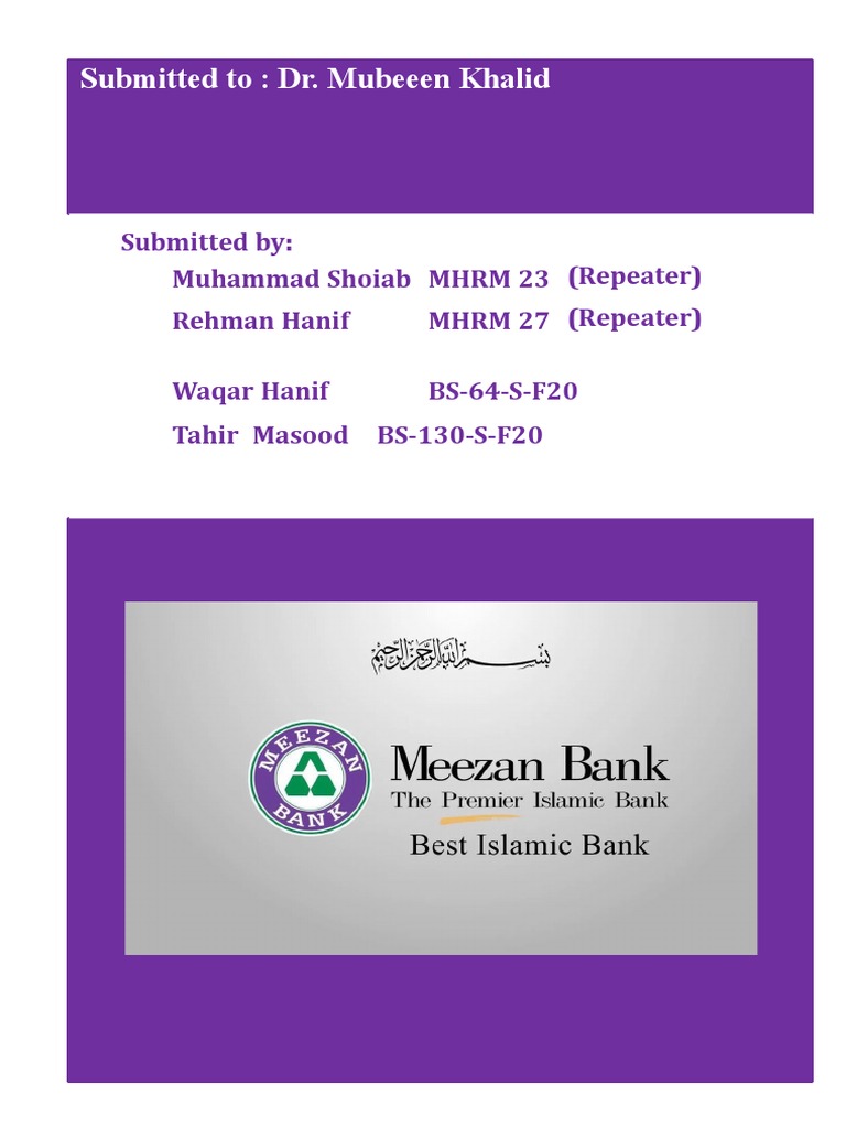Meezan Bank | PDF | Islamic Banking And Finance | Banks