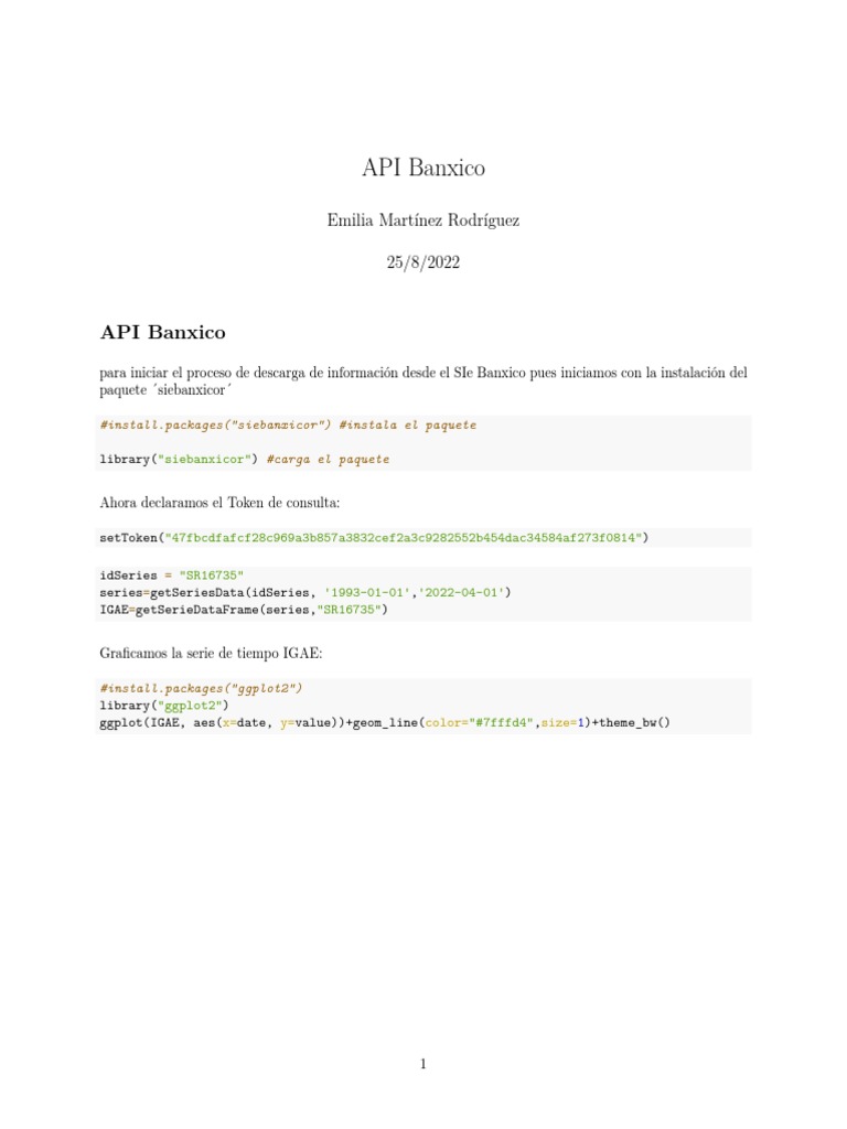 API Banxico | PDF