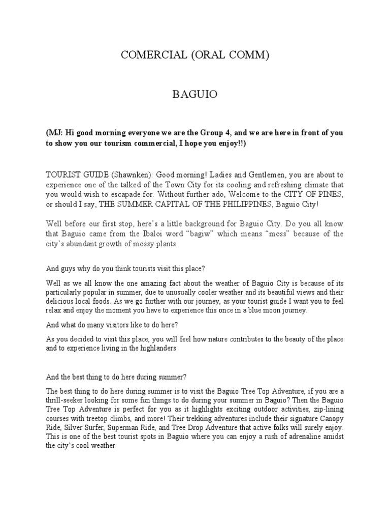 Comercial Oral Comm | PDF