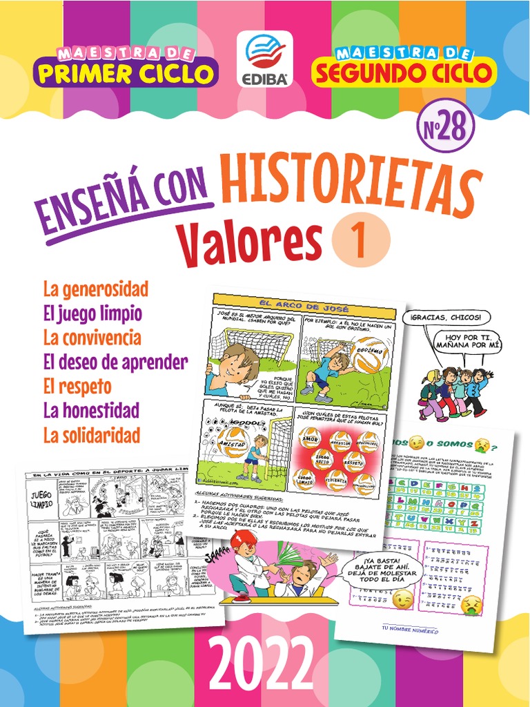 28 - Enseña Con Historietas Valores 1 | PDF