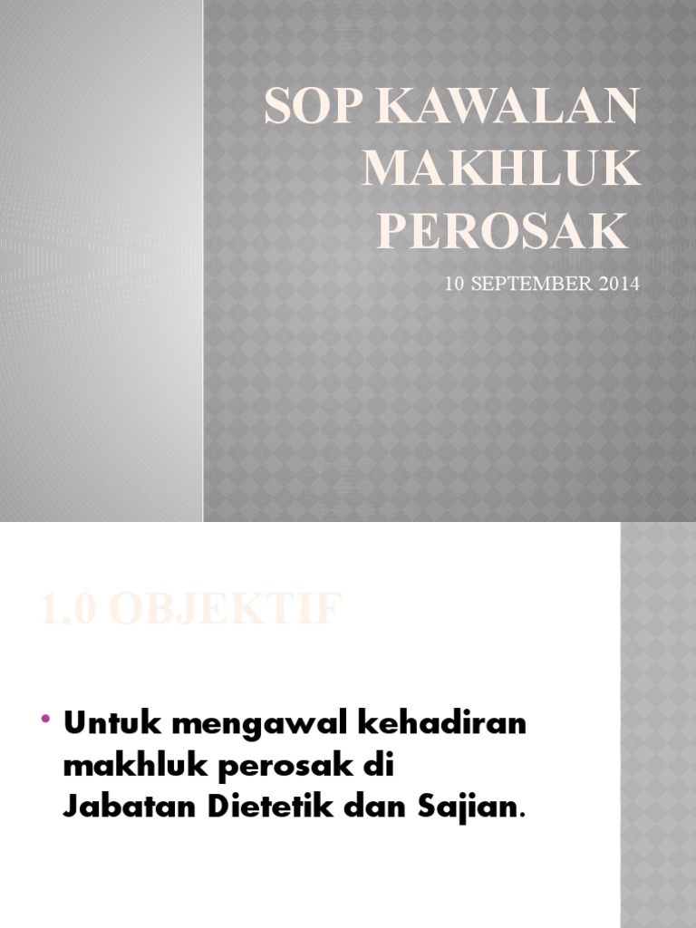 Prosedur Kawalan Makhluk Perosak Padi | PDF
