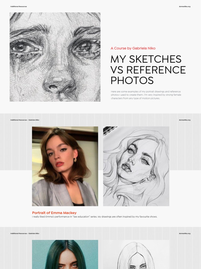 U1-01 - My Sketches Vs Reference Photos - EN PDF | PDF