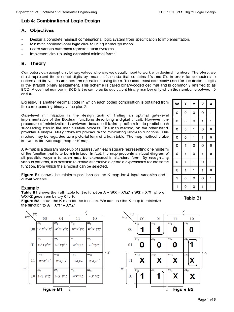 Lab 4 - BCD To Excess-3 Converter | PDF | Binary Coded Decimal ...