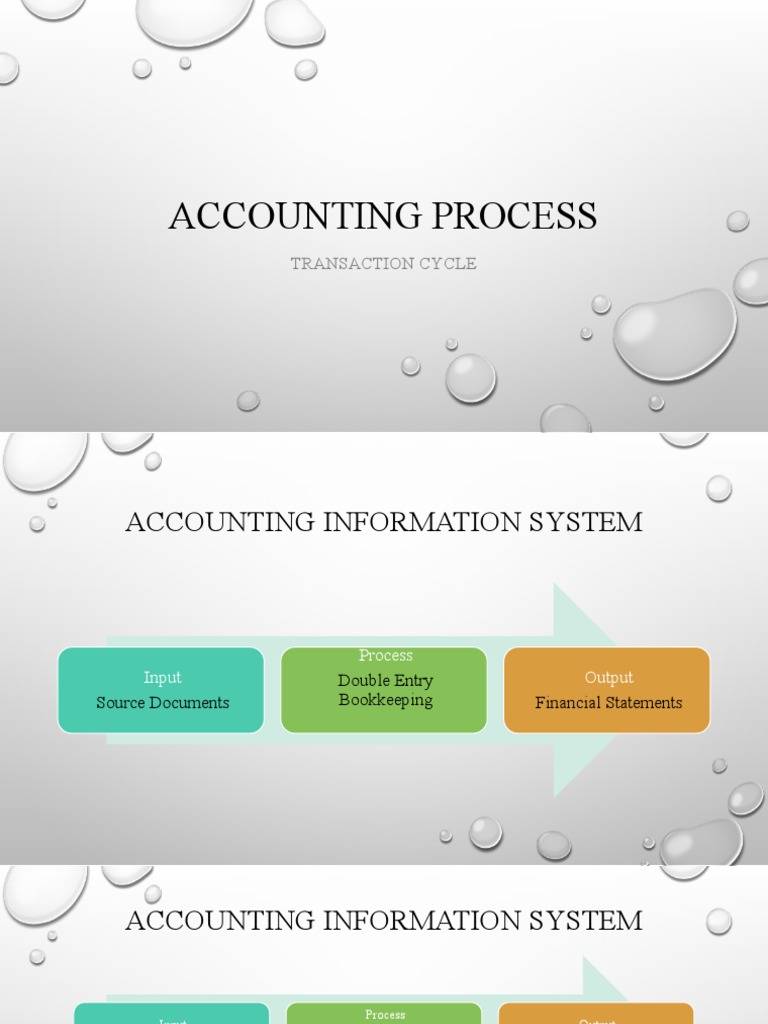 Accounting Process Pdf Debits And Credits Bookkeeping