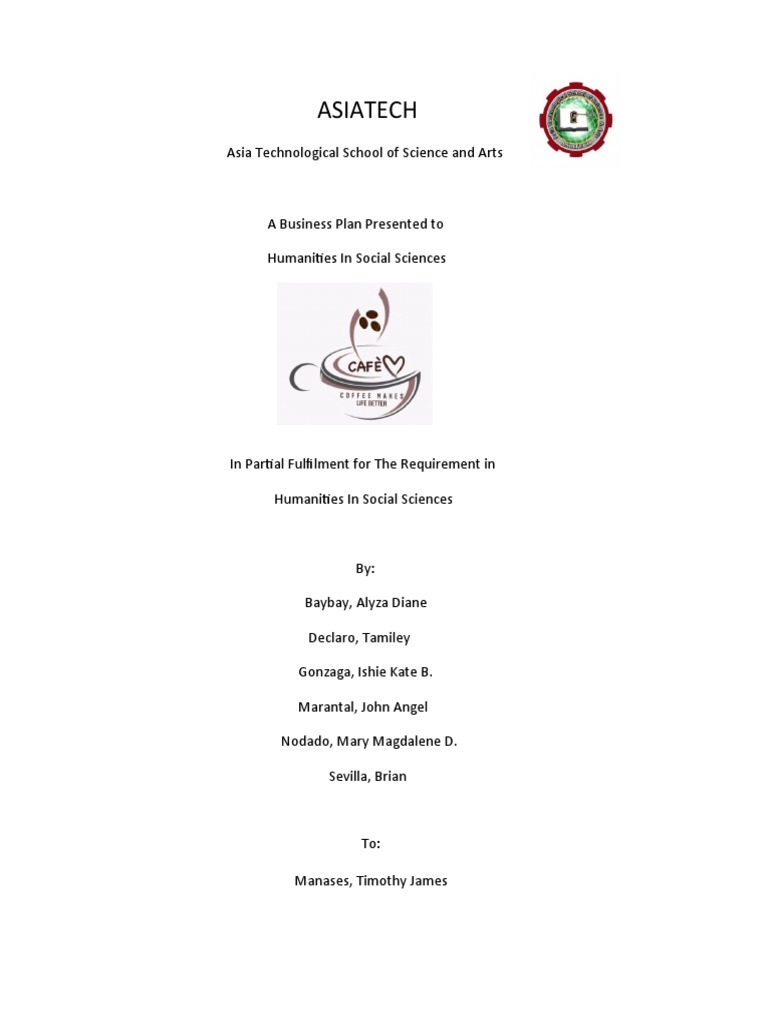 ASIATECH Business Plan for Asia Technological School of Science and ...
