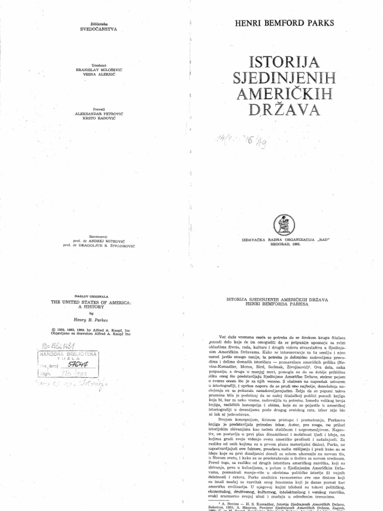 Henri Bemford Parks, Istorija SAD 2 PDF | PDF
