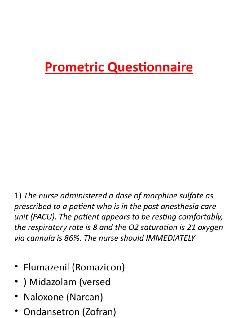 Prometric Question and Answer | PDF