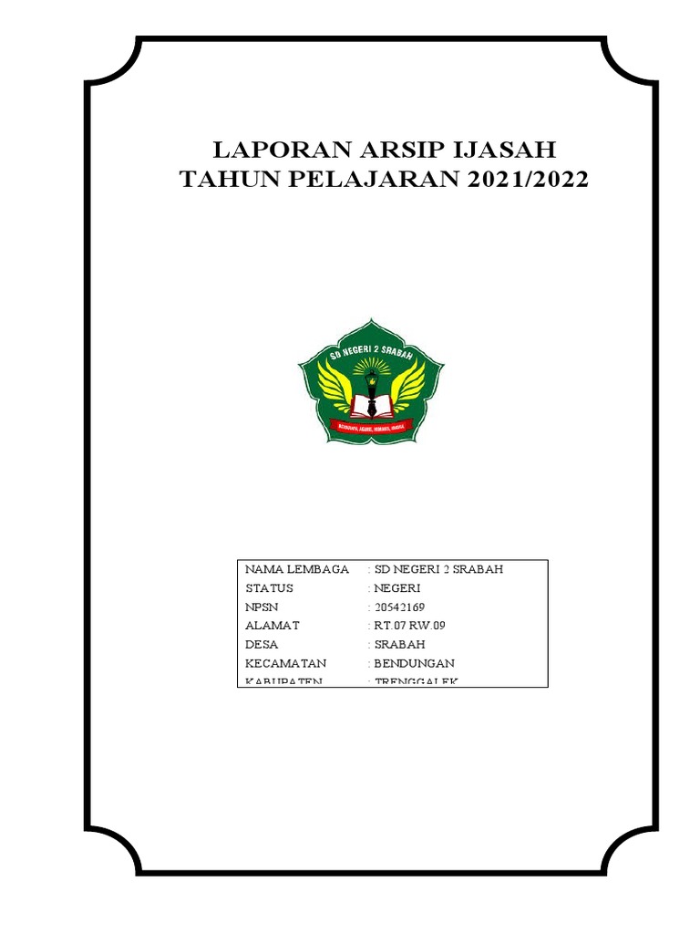 Cover Arsip Ijazah | PDF