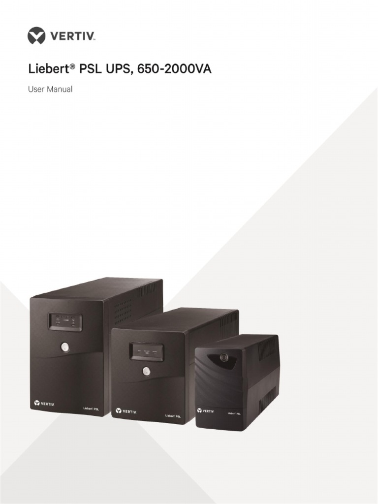 User Manual Liebert PSL 650 2000va | PDF | Ac Power Plugs And Sockets ...