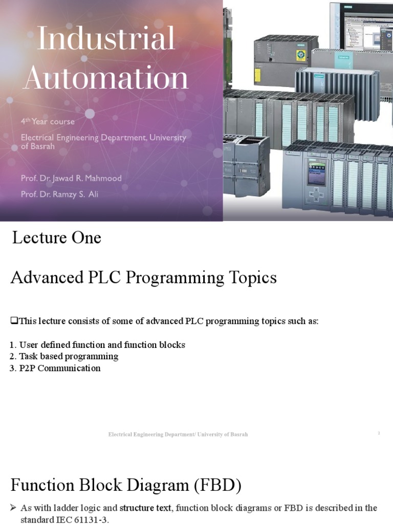 Lecture 1-4 PDF | Download Free PDF | Programmable Logic Controller | Computer Program